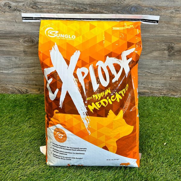 SUNGLO Explode Show Animal Swine Supplement, 25-lb bag - Chewy.com