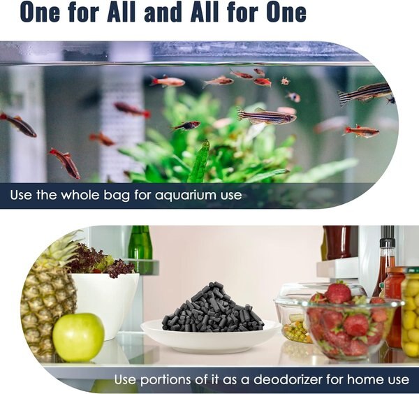 SUNGROW Activated Carbon Charcoal Pellets Aquarium Filtration, Cat ...