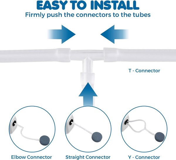 SUNGROW Airline Tubing Connectors for Betta & Turtle Tank, Fish ...