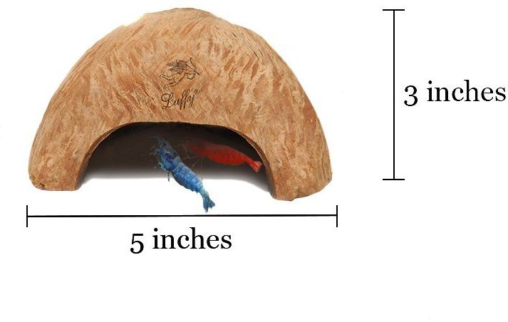 SUNGROW Betta Fish Hideout Cave, Decoration for Aquarium & Gecko Tank ...