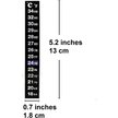 SUNGROW Betta Fish Thermometer Sticker, Temperature Strip for Small ...