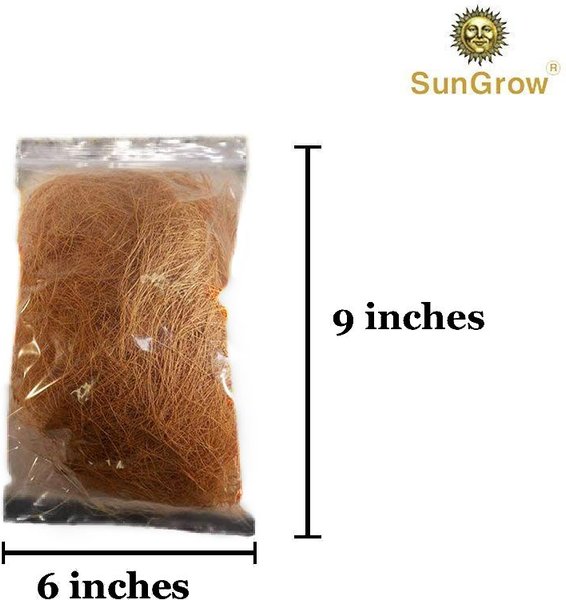 SUNGROW Bird Nesting Coconut Fiber, Bedding Material for Parakeet ...