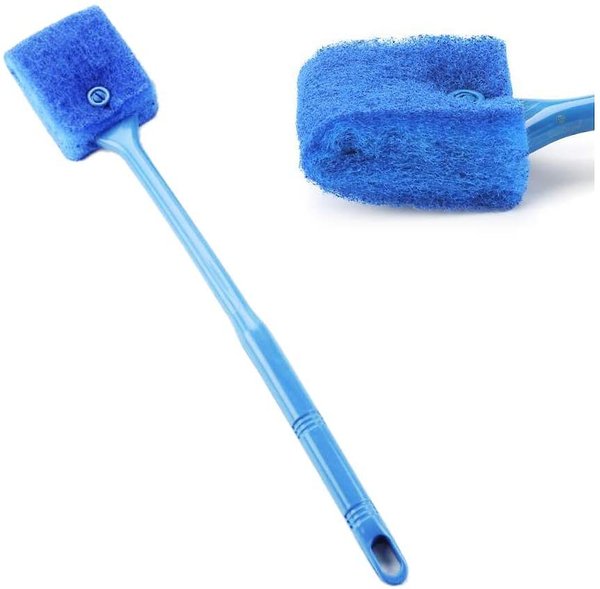 SUNGROW Double Sided Sponge Glass Aquarium Algae Scraper, 15-in - Chewy.com