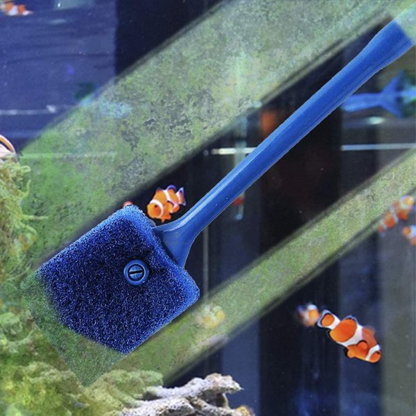 SUNGROW Double Sided Sponge Glass Aquarium Algae Scraper, 15-in - Chewy.com