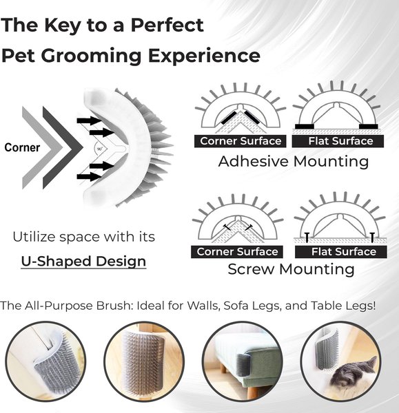 SUNGROW Face Scratchers & Massage Comb with Catnip Dog & Cat Self ...
