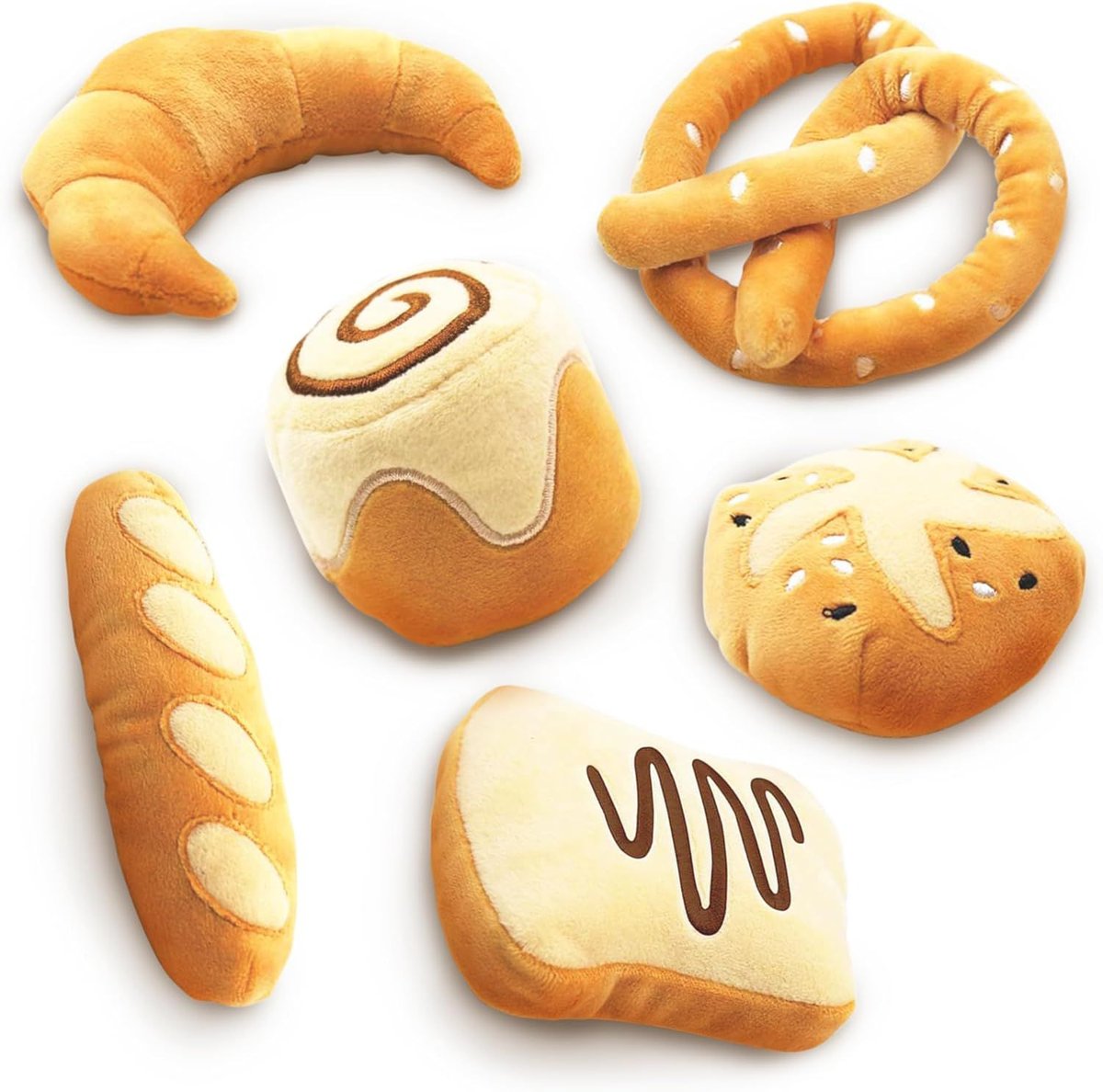 VILA Interactive Bread Plush Indoor Fetch & Play Cat Dental Chew Toy ...