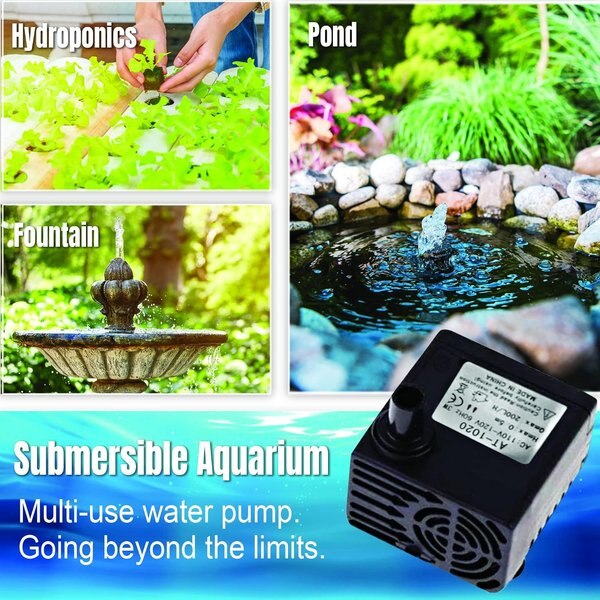 SUNGROW Submersible Aquarium Powerhead for Fish Tank, Pond & Cat Water ...