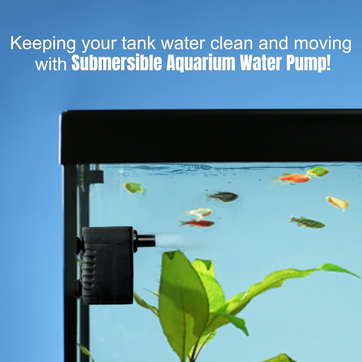 SUNGROW Submersible Aquarium Powerhead for Fish Tank, Pond & Cat Water ...