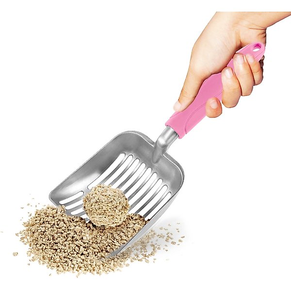 SUNGROW Durable Metal Cat Litter Scoop for Litter Box Cleaning, Red - Chewy.com