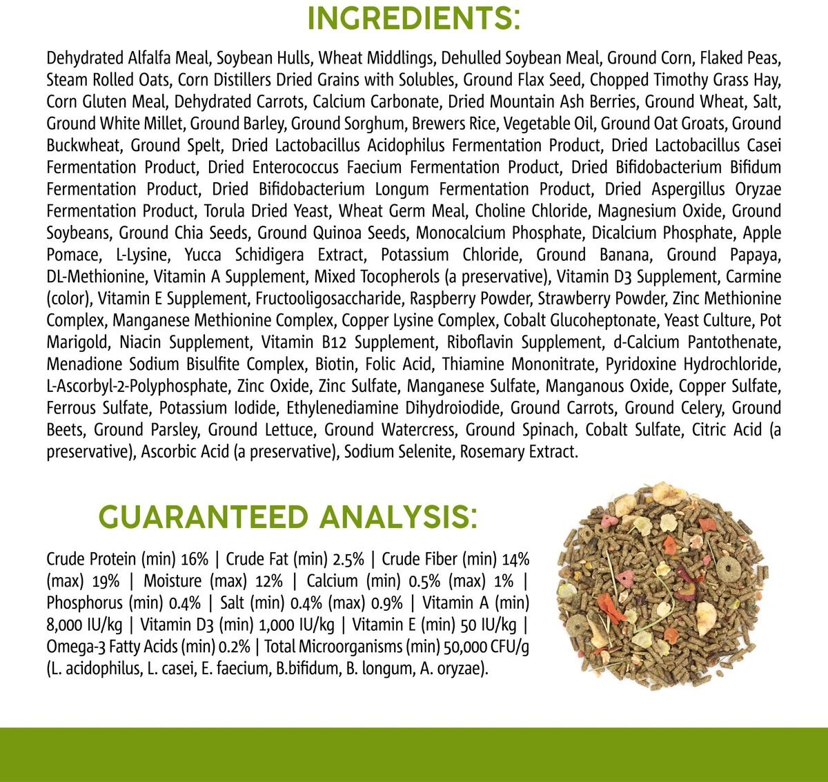 SUNSEED Vita Prima Adult Rabbit Food, 8-lb bag - Chewy.com