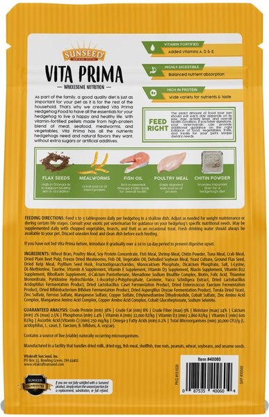 SUNSEED Vita Prima Critter Cubes Rat, Mouse, Gerbil & Hamster Food, 2 ...