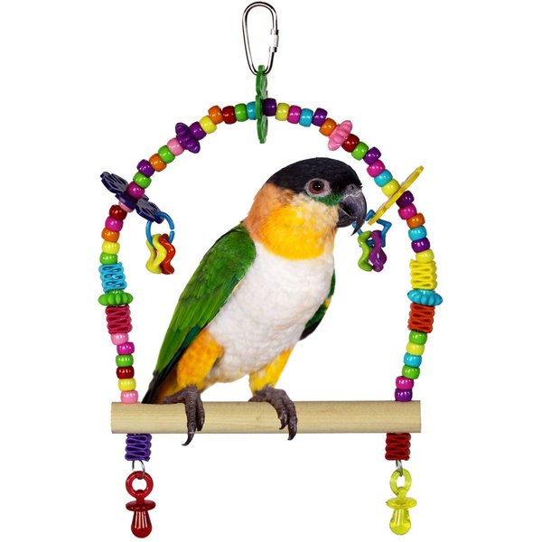 SUPER BIRD CREATIONS Bead Swing Bird Toy, Medium - Chewy.com