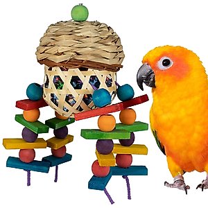 SUPER BIRD CREATIONS Crunch Time Conure Preening Toy - Chewy.com