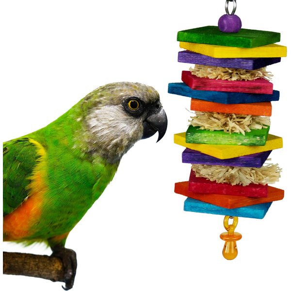 SUPER BIRD CREATIONS Straw Hat Preener Bird Toy - Chewy.com