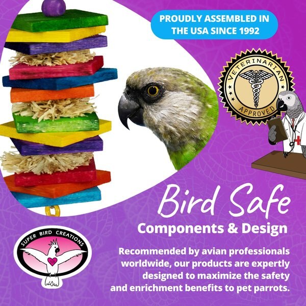 SUPER BIRD CREATIONS Haystack Bird Toy - Chewy.com