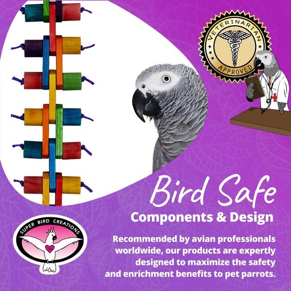 SUPER BIRD CREATIONS Link 'N Chew Bird Toy - Chewy.com