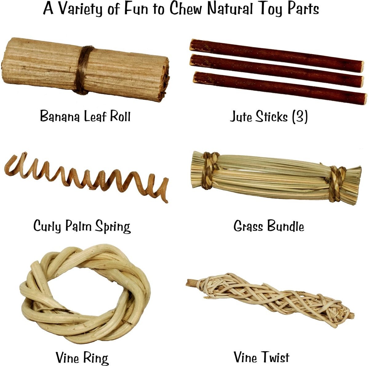 SUPER BIRD CREATIONS Natural Crunchies Bird Toy, 8 count - Chewy.com