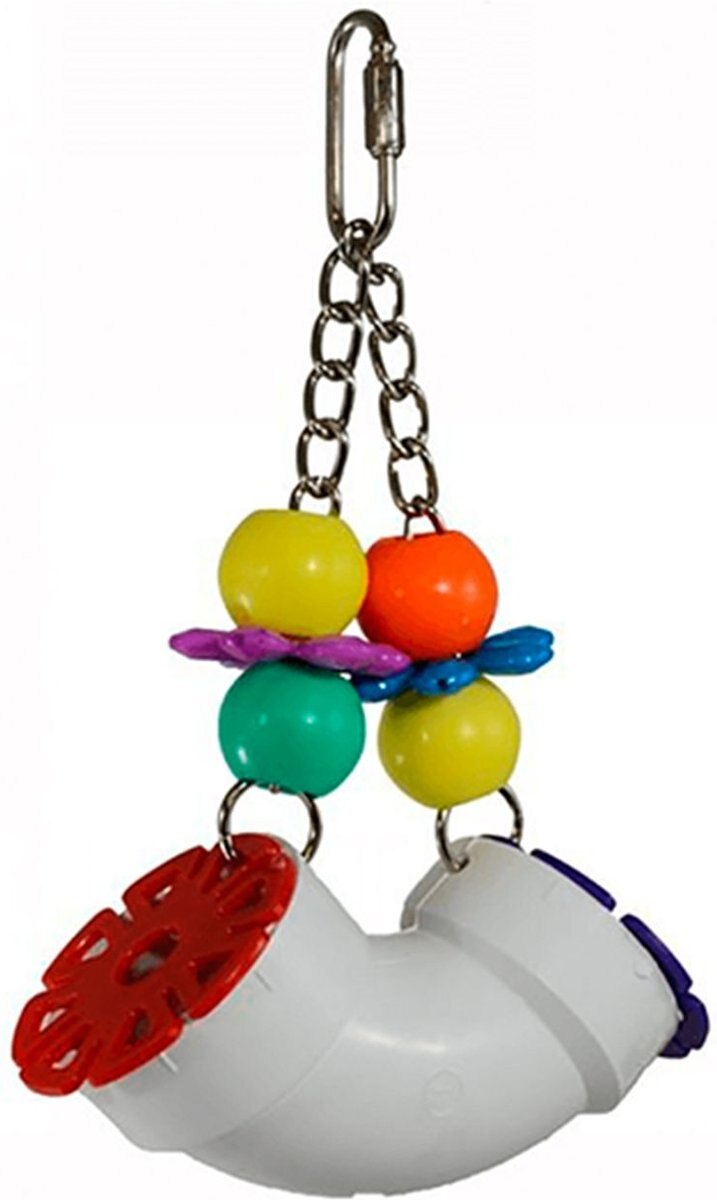 SUPER BIRD CREATIONS PVC Forager Bird Toy, Medium/Large - Chewy.com