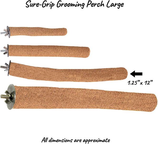 SUPER BIRD CREATIONS Sure-Grip Grooming Perch, Large - Chewy.com