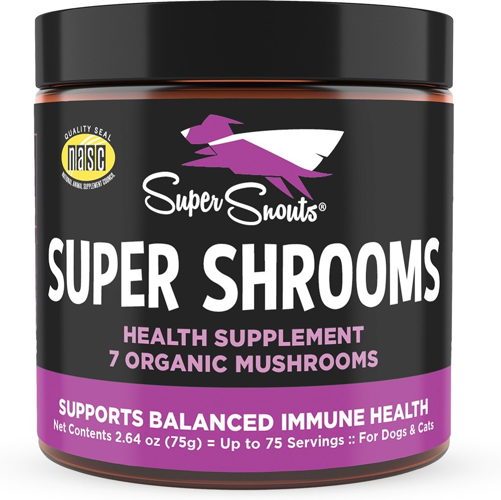 SUPER SNOUTS Super Shrooms Organic Super 7 Medicinal Mushroom Blend Dog ...
