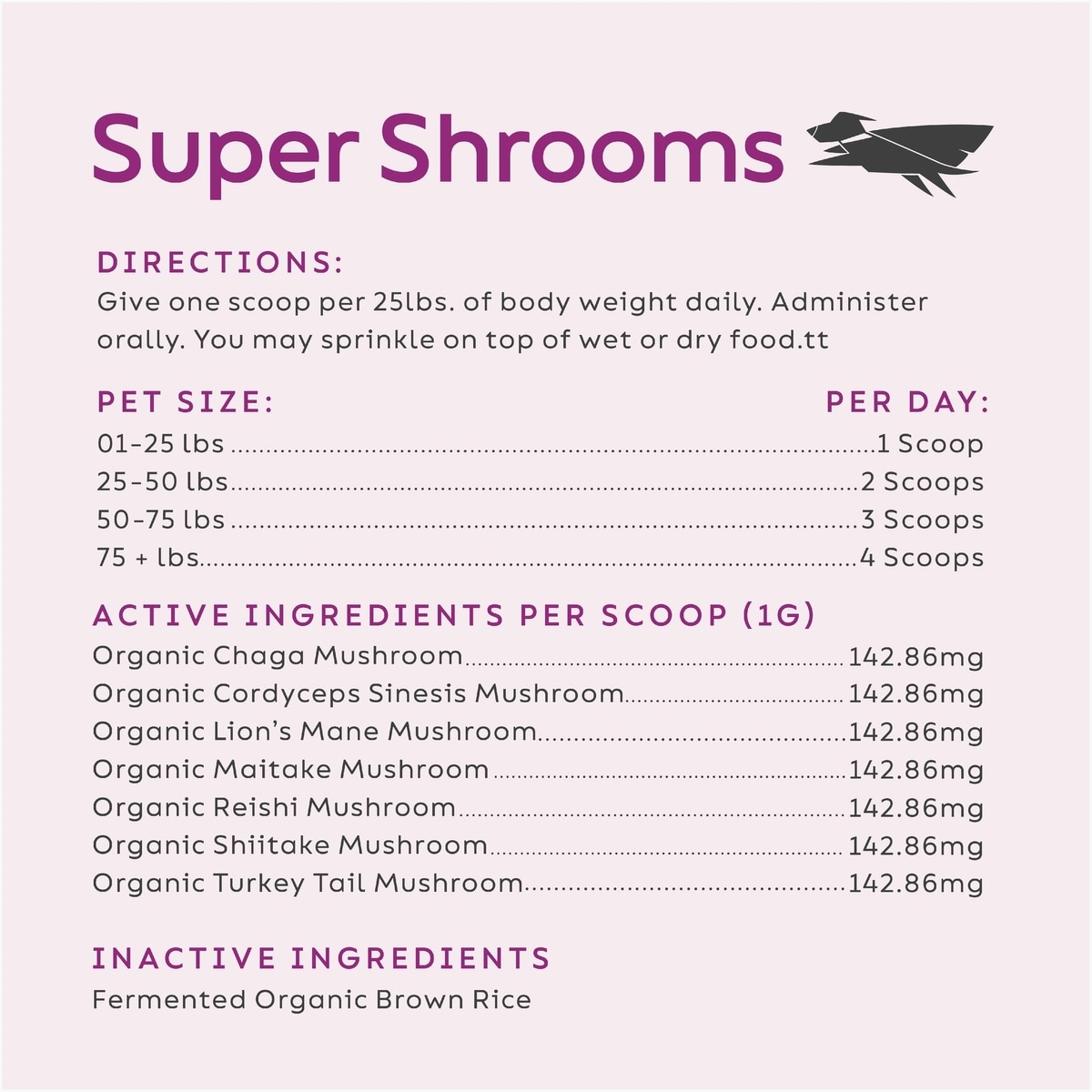 Out of Stock - SUPER SNOUTS Super Shrooms Organic Super 7 Mushroom ...