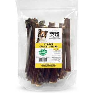 Out of Stock - SUPERCAN BULLY STICKS 6-in Beef Gullet Sticks Dog Treats ...