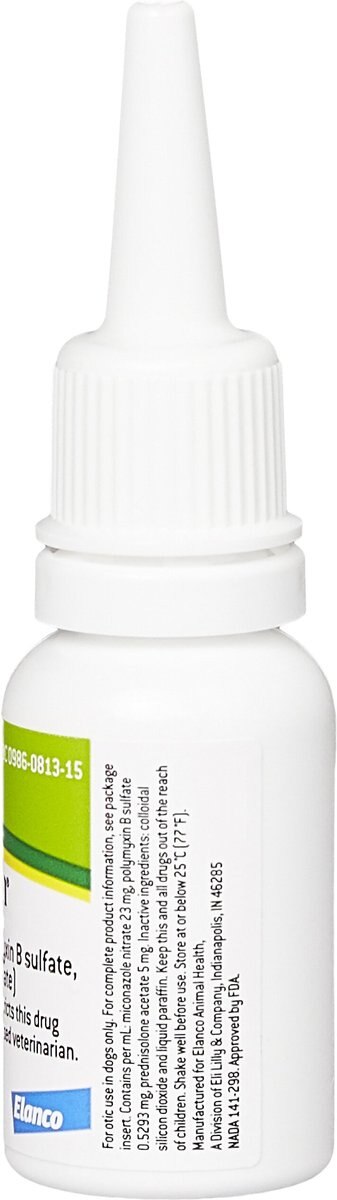 SUROLAN (miconazole nitrate, polymyxin B sulfate, prednisolone acetate) Otic Suspension for Dogs ...