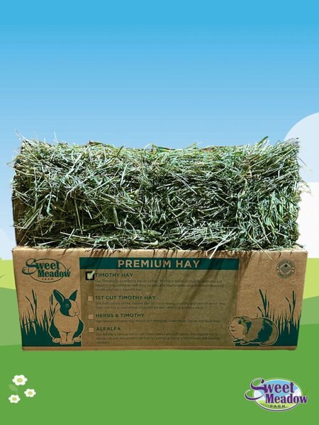 SWEET MEADOW FARM All Natural Western Timothy 2nd Cut Hay Small Pet ...
