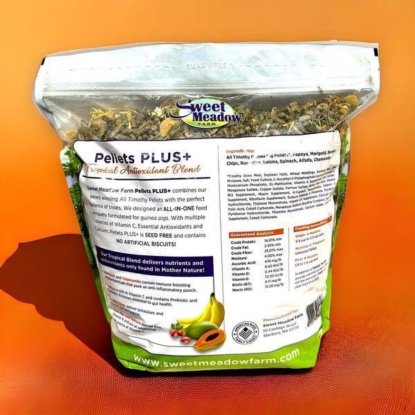 SWEET MEADOW FARM Pellets PLUS + Guinea Pig Food - Chewy.com