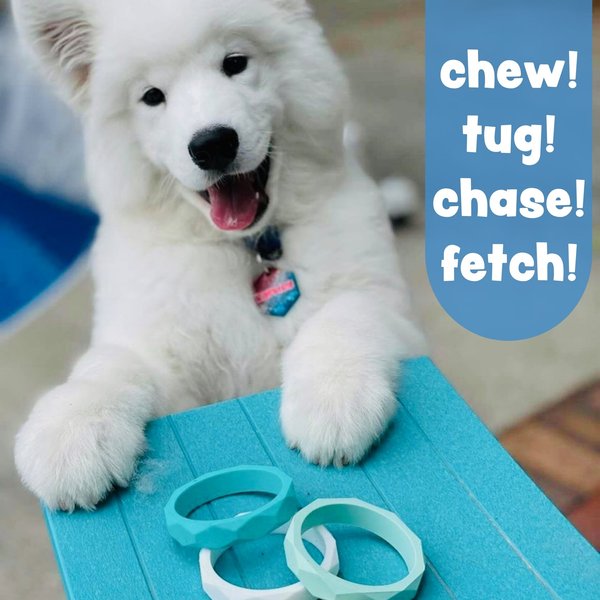 SWEET PAWS Wearable Puppy Teether Stack Party of 4, Think Pink - Chewy.com