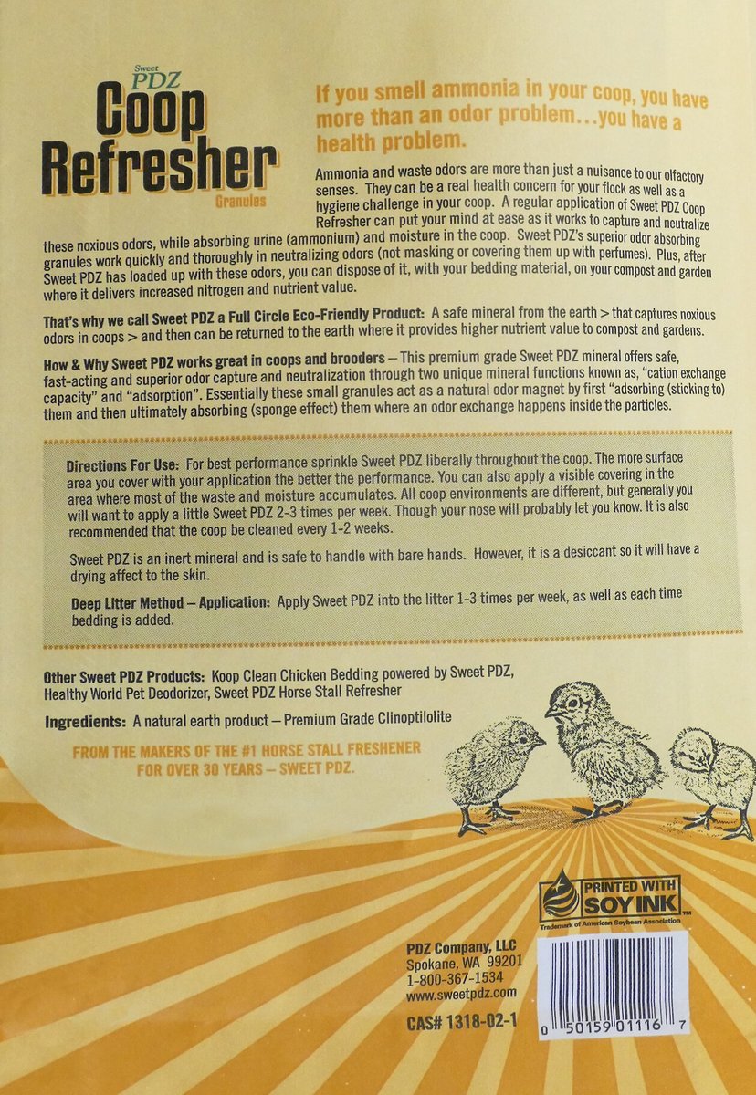 SWEET PDZ Chicken Coop Refresher, 10-lb, bundle of 2 - Chewy.com