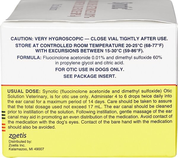 SYNOTIC (fluocinolone acetonide 0.01% and dimethyl sulfoxide 60%) Otic ...