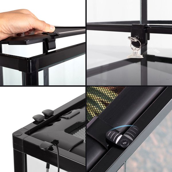 Out of Stock - T-REX Glass Reptile Terrarium DBL Doors/Glass & Screen ...