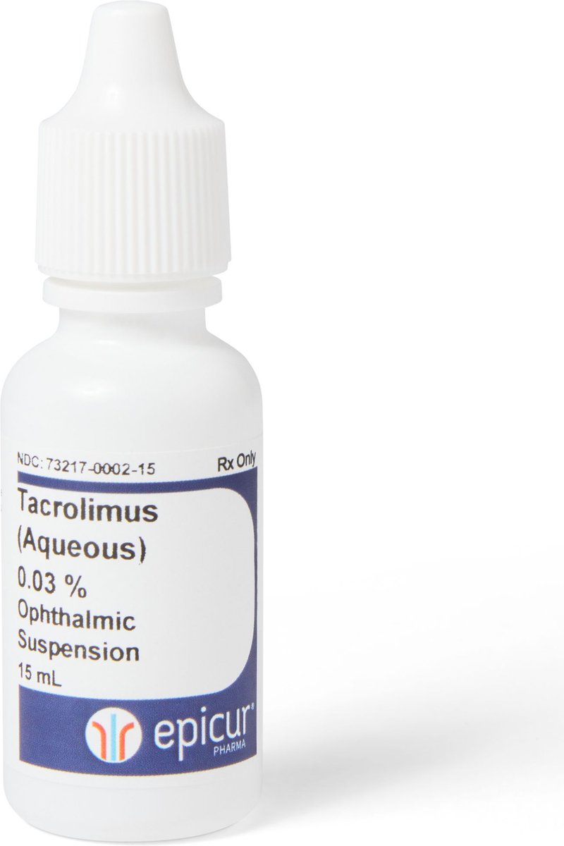 TACROLIMUS COMPOUNDED Aqueous Ophthalmic Suspension, 0.03%, 15 ml ...