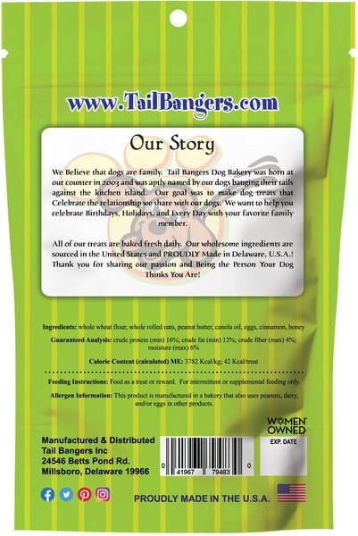 TAIL BANGERS 'Happy Birthday' Blue Gift Basket Variety Pack Crunchy Dog ...