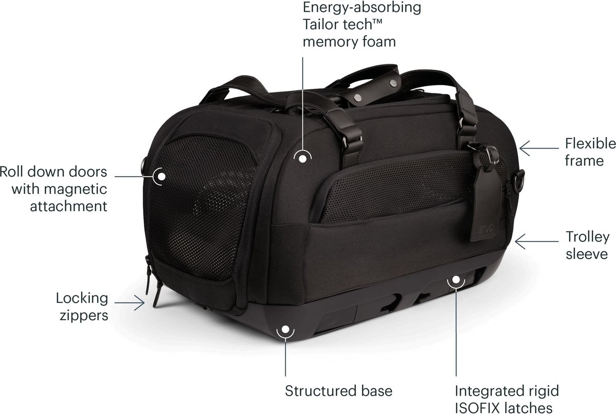 TAVO PETS Dupree II Airline Carry-On Dog & Cat Car Seat, Merle - Chewy.com