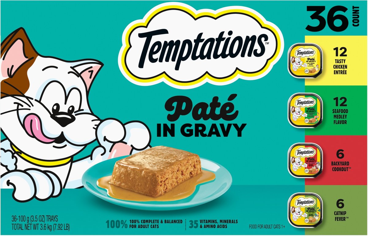 TEMPTATIONS Chicken, Seafood & Backyard Cookout Variety Pack Pate in ...