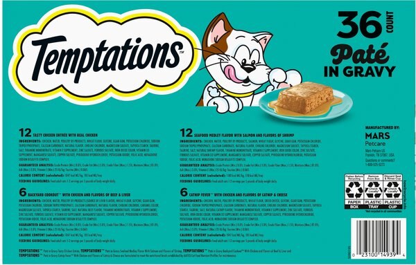 TEMPTATIONS Chicken, Seafood & Backyard Cookout Variety Pack Pate in ...