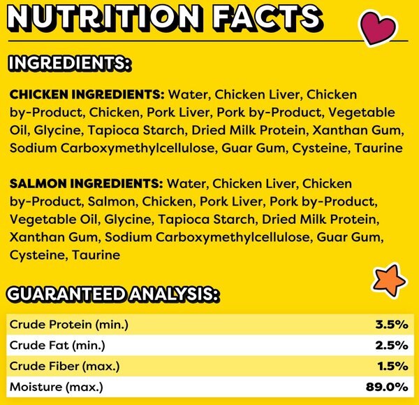 TEMPTATIONS Creamy Puree Salmon & Chicken Variety Pack Lickable Cat ...