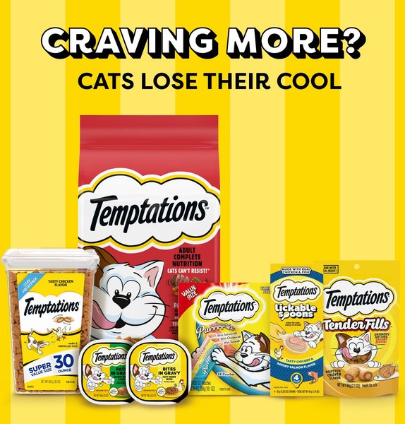 TEMPTATIONS Indoor Care Chicken Flavor Soft & Crunchy Cat Treats, 2.1 ...