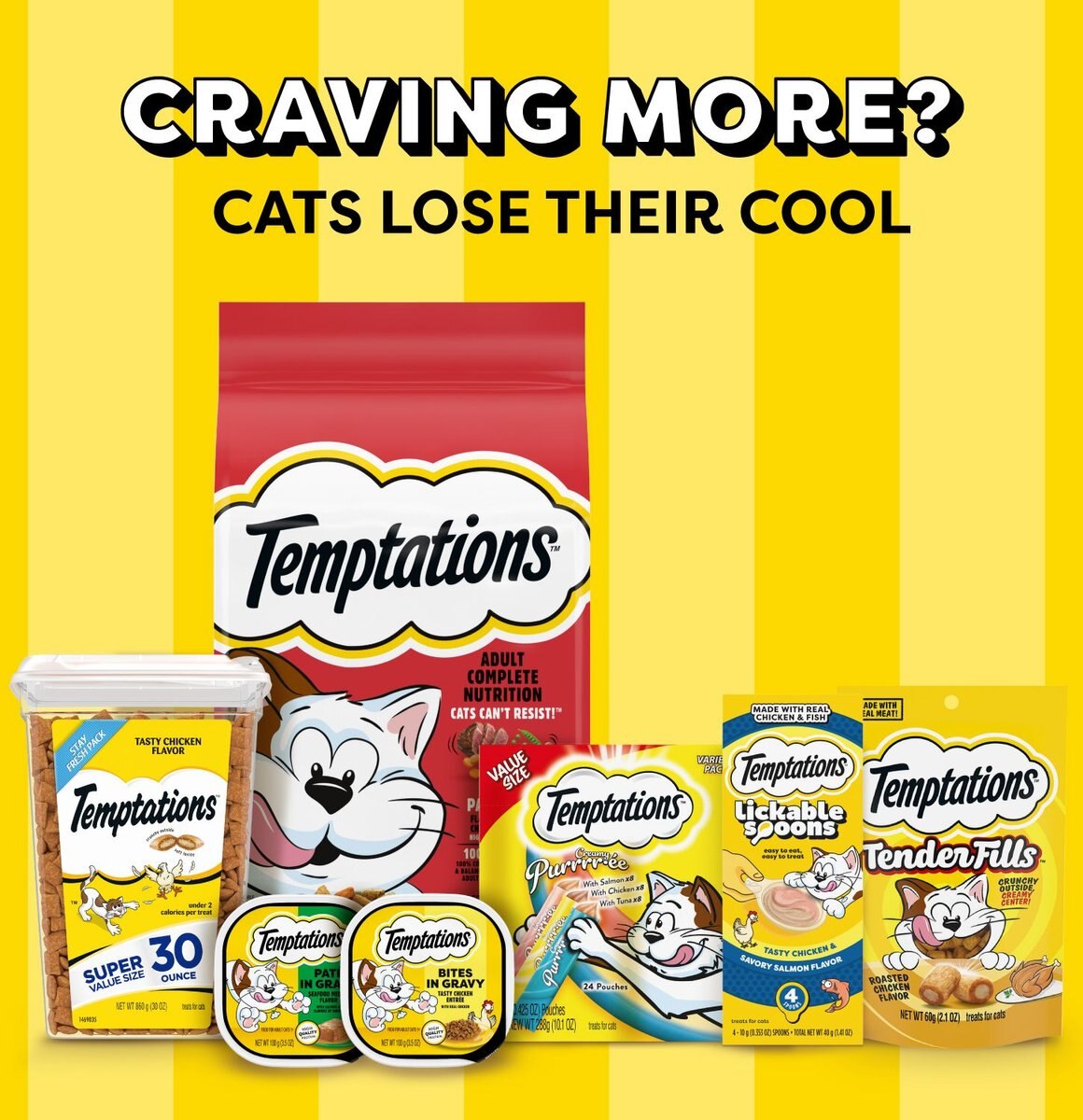 TEMPTATIONS MixUps Backyard Cookout Flavor Soft & Crunchy Cat Treats ...
