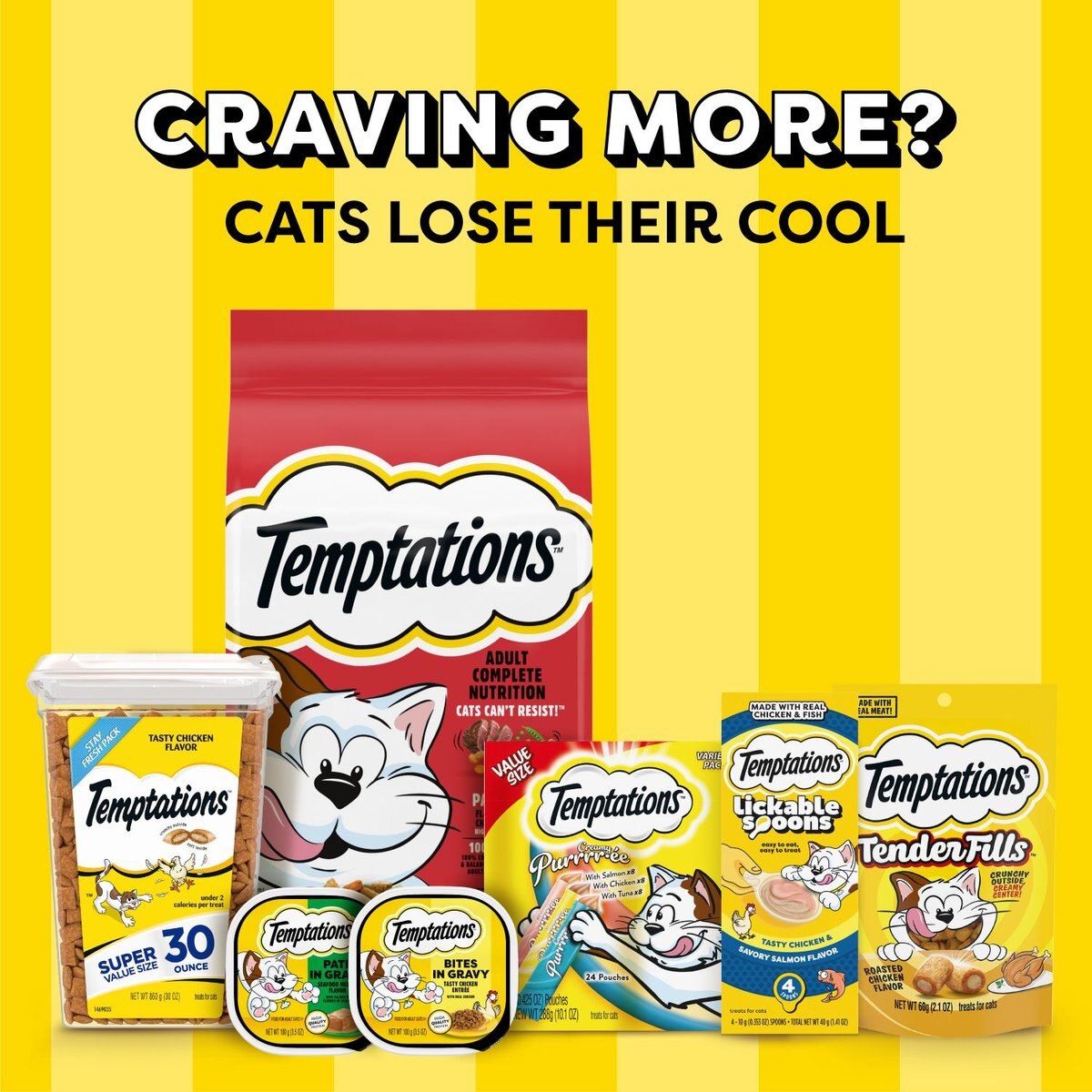 TEMPTATIONS MixUps Backyard Cookout Flavor Soft & Crunchy Cat Treats ...