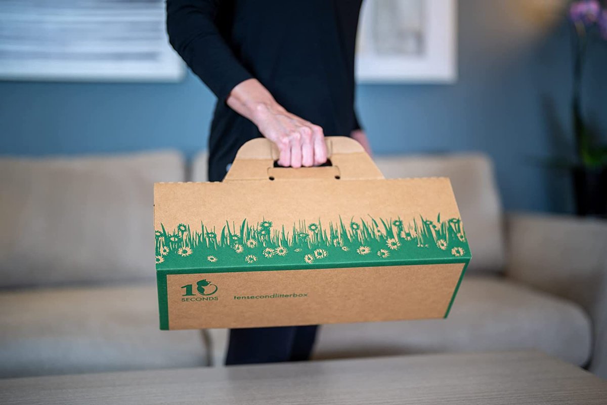 Out of Stock - TEN SECOND LITTER BOX Disposable Cat Litter Box, 5 count ...