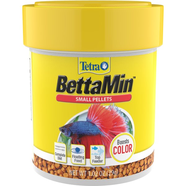 TETRA BettaMin Tropical Medley Color Enhancing Fish Food, .81-oz jar ...