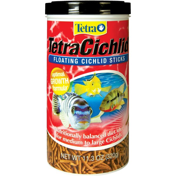 TETRA Cichlid Floating Cichlid Sticks Fish Food, 11.30-oz jar - Chewy.com