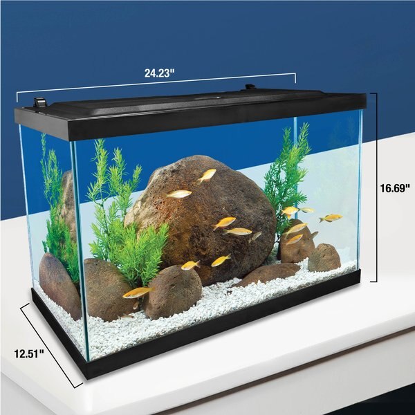 TETRA Complete Tropical Fish Aquarium Kit with LED Lighting, 20-gal ...