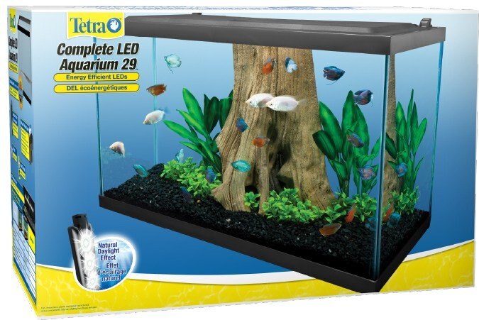 TETRA Complete Tropical Fish Aquarium Kit with LED Lighting, 29-gal ...