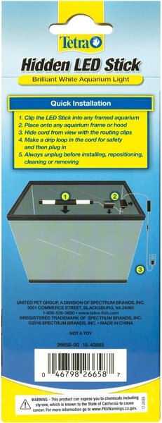 TETRA Hidden LED Stick Brilliant White Aquarium Light, 6-in - Chewy.com