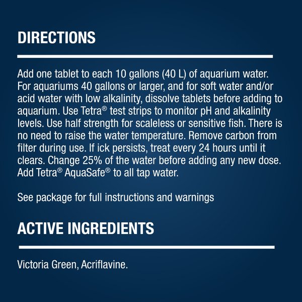 TETRA Ick Guard Fast Remedy Ick Treatment, 8 count - Chewy.com