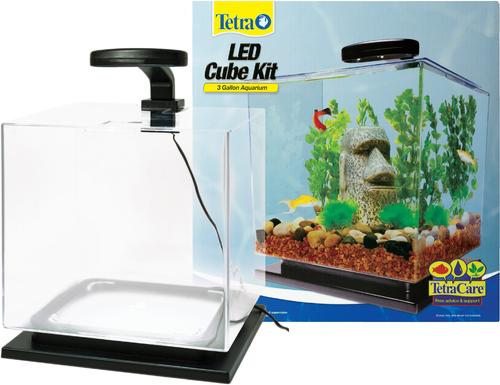 TETRA LED Cube Kit Fish Aquarium, 3-gal - Chewy.com